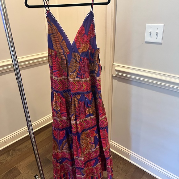 FARM Rio | Dresses | Farm Rio Pink And Purple Maxi Sundress | Poshmark